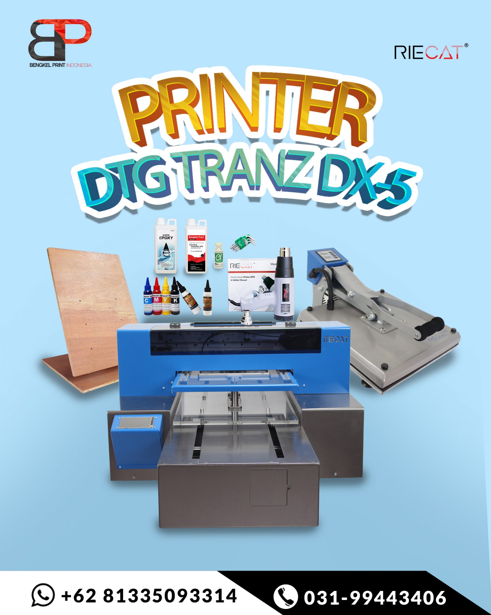 Harga Paket Printer DTG DX5 EPSON | Printer DTG Jakarta