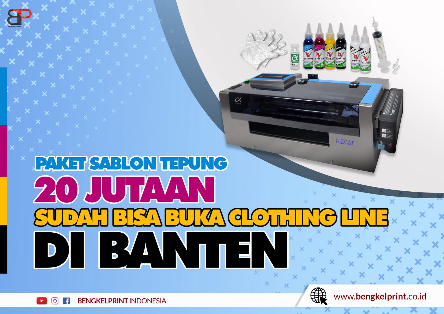 Printer Sablon Tepung DTF A3 Murah Di Banten | Printer DTG Jakarta